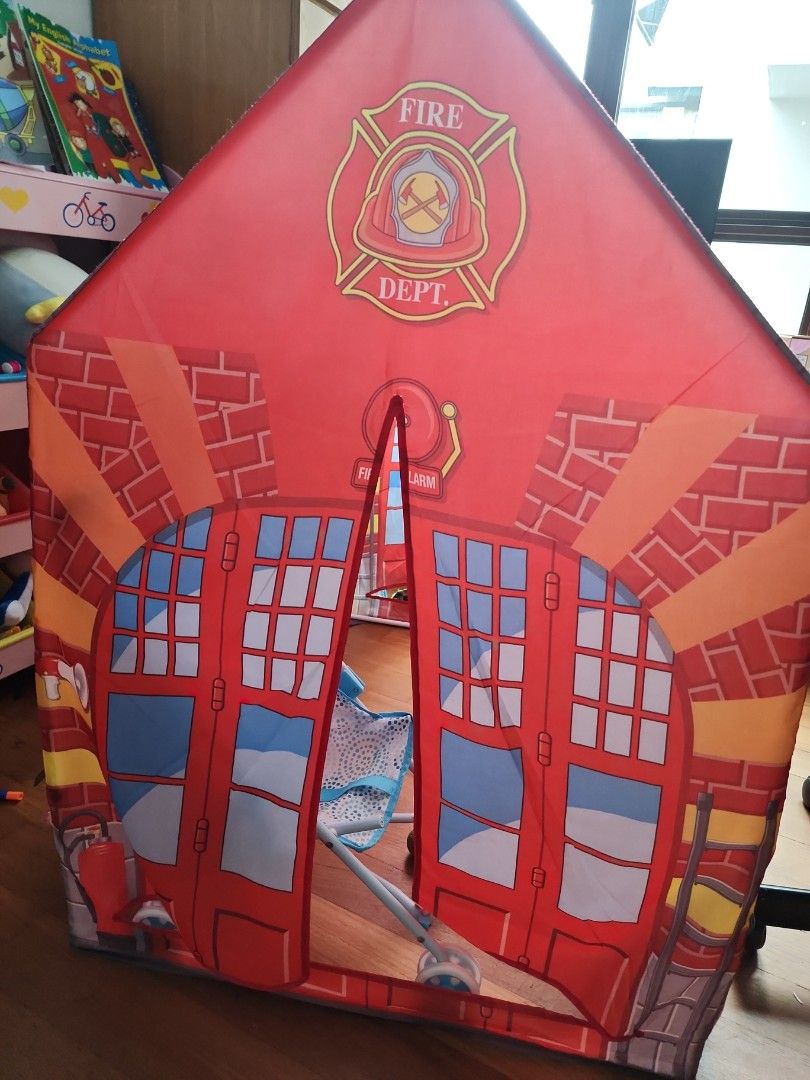 Fire Tent House Play, Hobbies & Toys, Toys & Games on Carousell