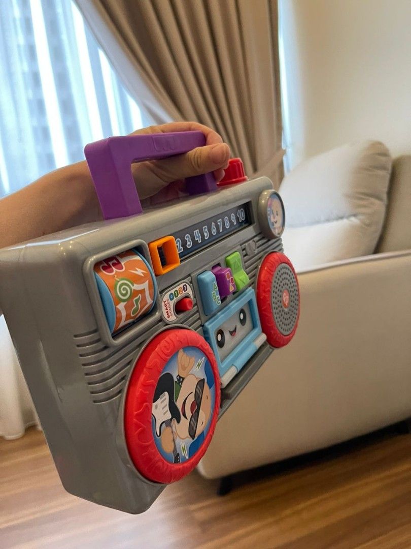 Fisher-Price Laugh & Learn Boombox, Babies & Kids, Infant Playtime on ...