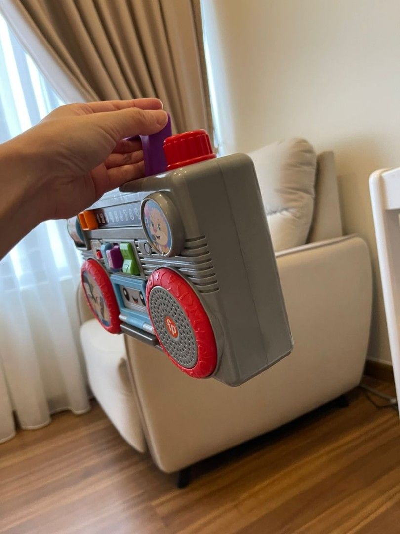 Fisher-Price Laugh & Learn Boombox, Babies & Kids, Infant Playtime on ...