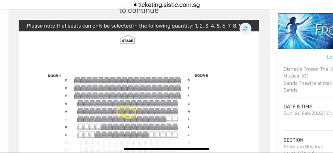 Frozen Musical (x2) at MBS Theater, Tickets & Vouchers, Event Tickets ...