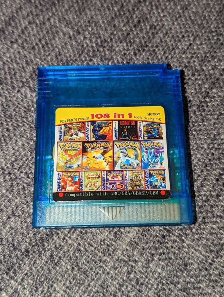 Gameboy Color 108 in 1 Cartridge GBC Games, Video Gaming, Video Games ...