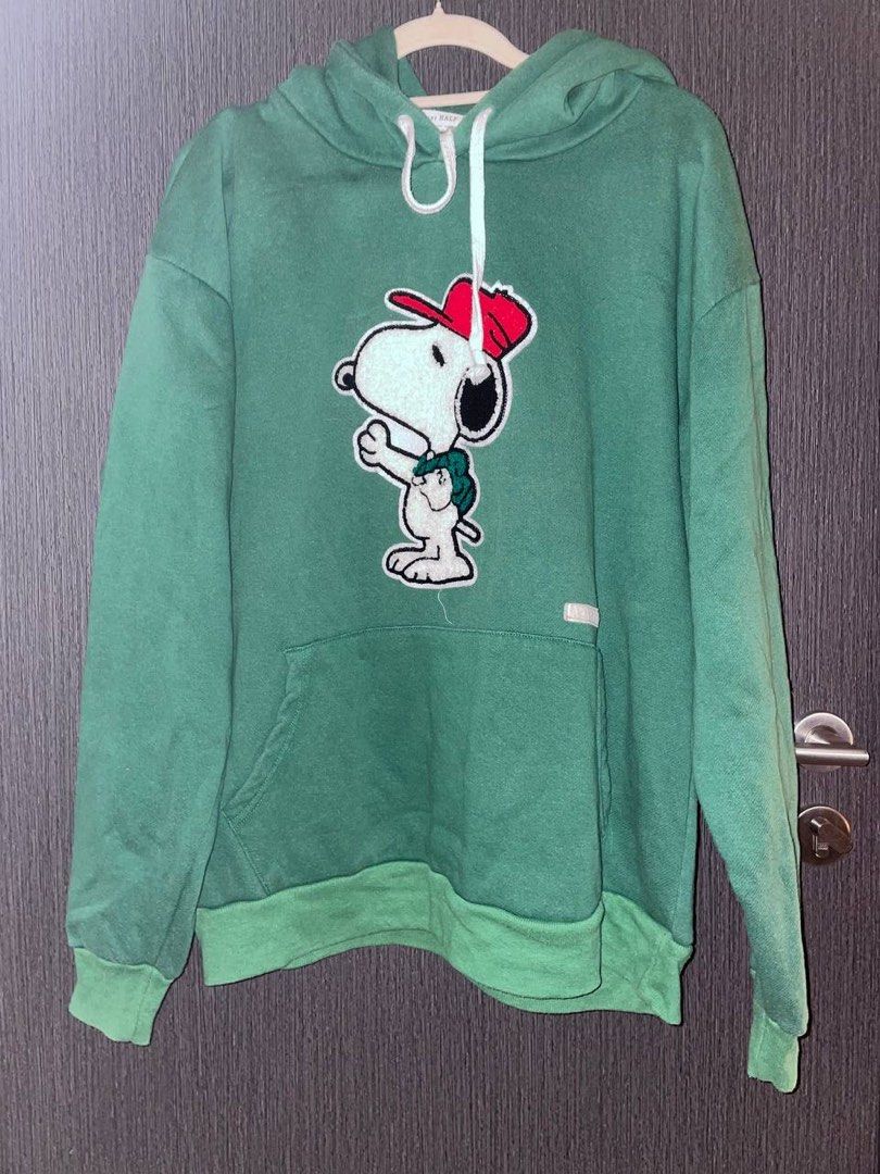 Green Snoopy Hoodie, Women's Fashion, Coats, Jackets and Outerwear on ...