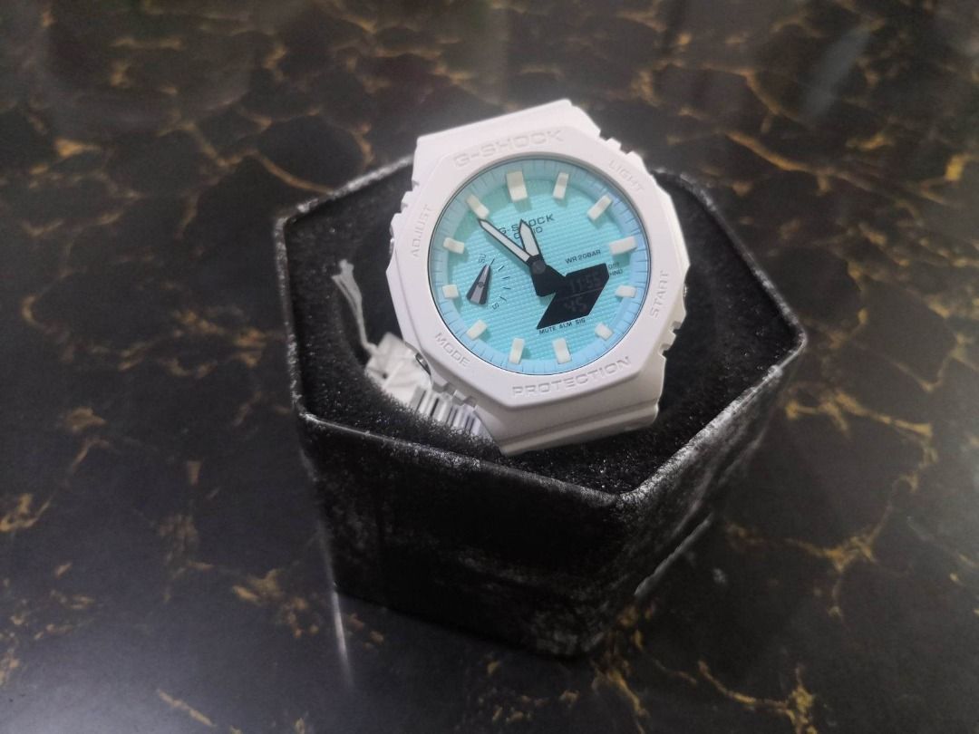 Gshock Ga2100 Tiffany Blue Custom, Women's Fashion, Watches ...