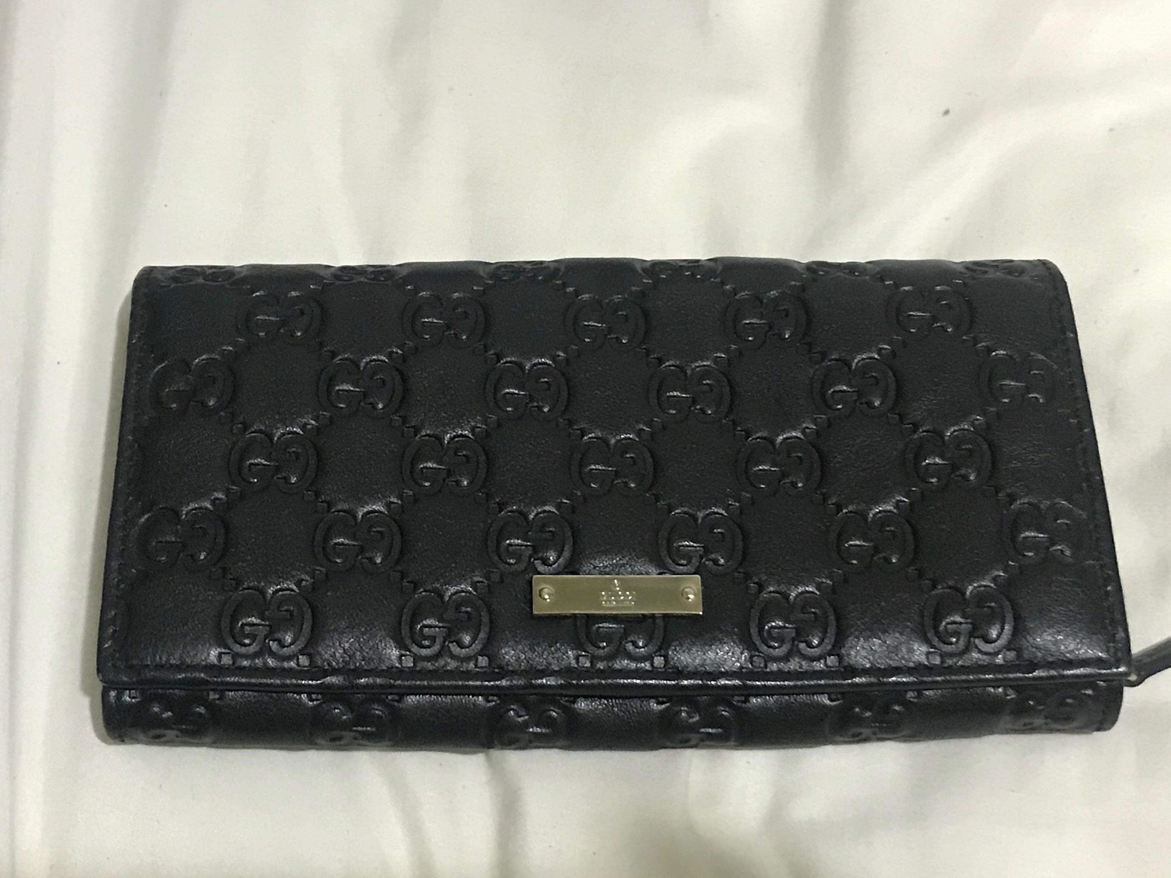 Gucci Guccissima WOC Wallet on chain, Luxury, Bags & Wallets on Carousell
