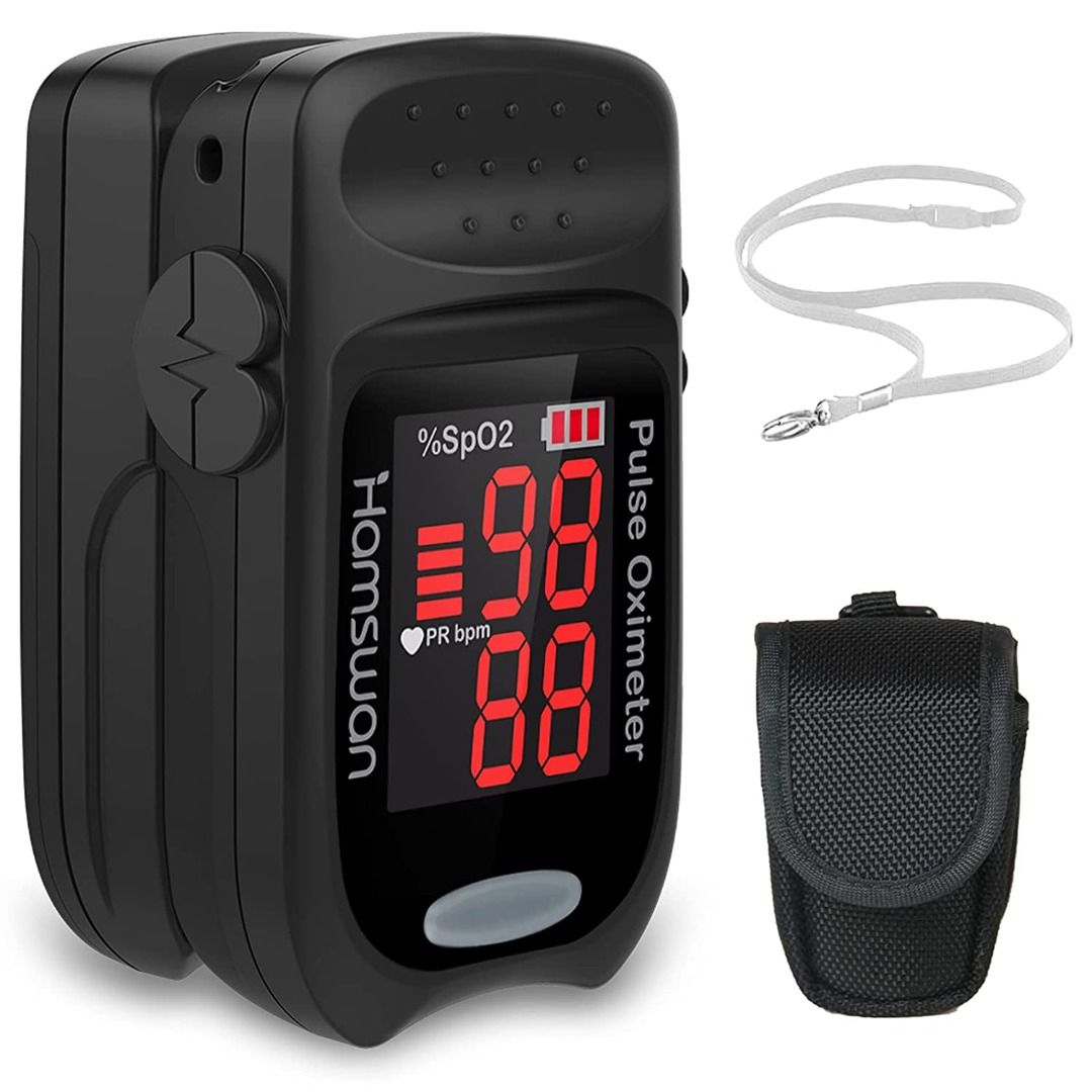 "HAMSWAN Portable Pulse Oximeter Fingertip, Portable Oxygen Monitor ...