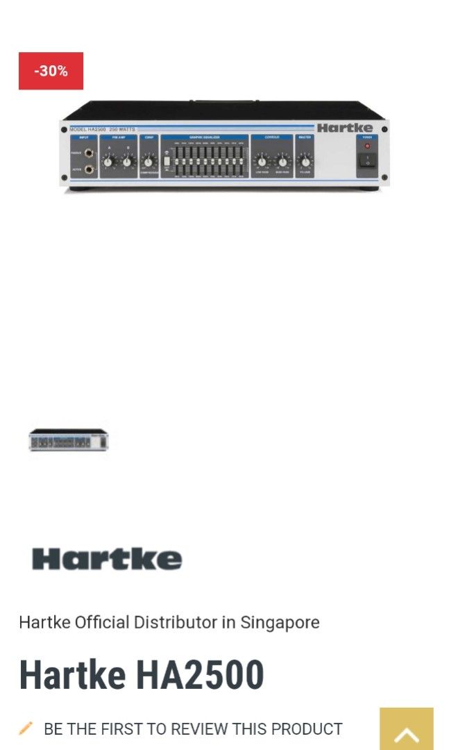 Hartke HA2500 /, HX 112 bass Amp ampflier and cabinet, Hobbies & Toys ...