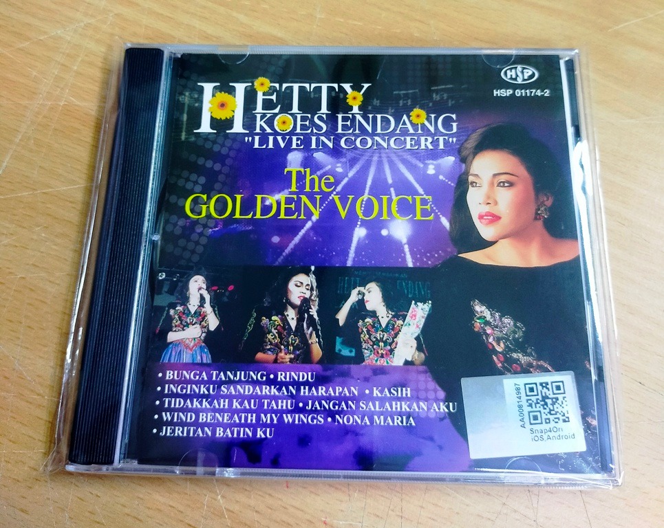 Hetty Koes Endang Live In Concert The Golden Voice Audio CD Original New And Sealed, Hobbies ...