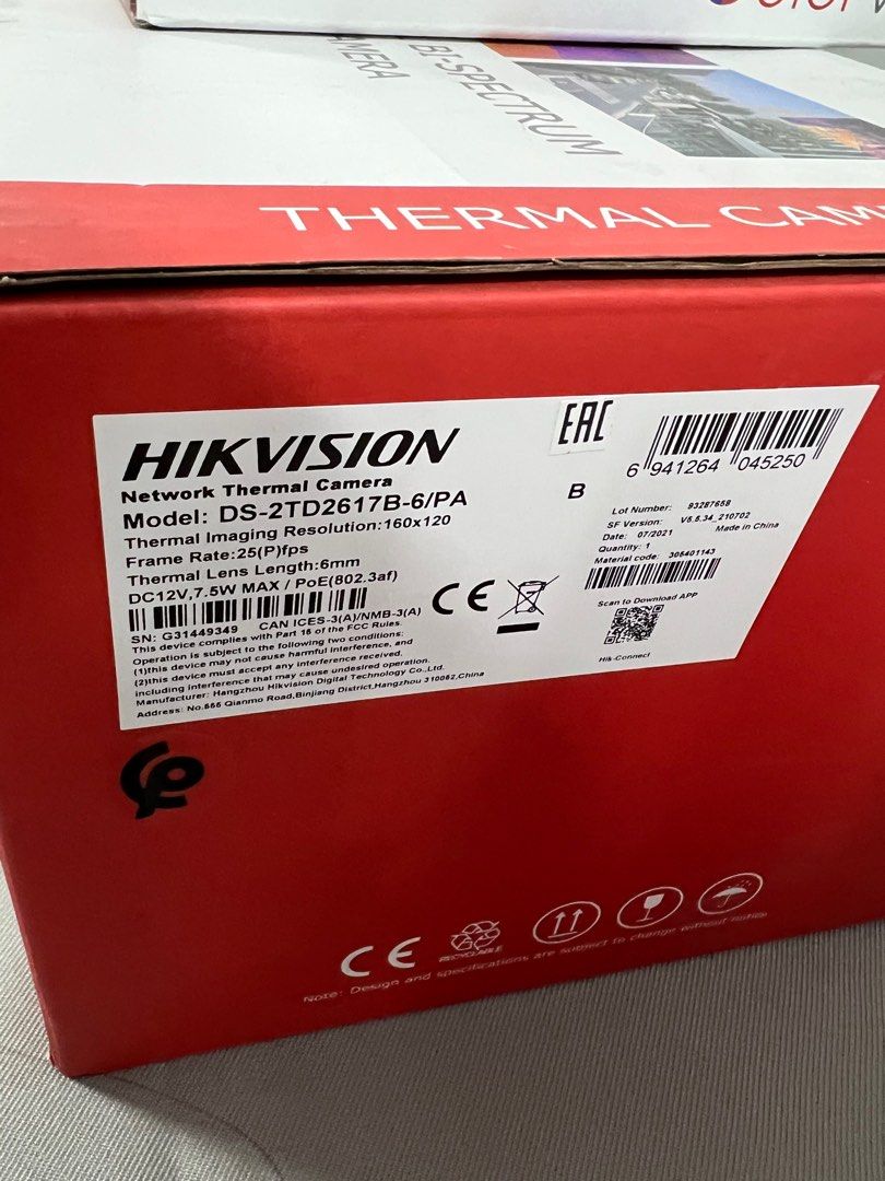 Hikvision Thermal & Optical Bi-Spectrum IP Bullet Camera, Furniture ...