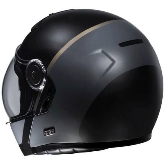 HJC V90 Modular Helmet Mobix Black Size M, Motorcycles, Motorcycle ...