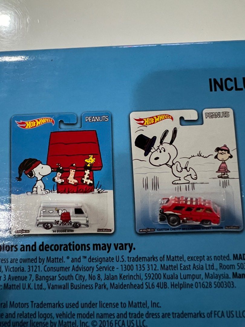 Hotwheels Peanuts 5-Car Premium Set, Hobbies & Toys, Toys & Games on ...