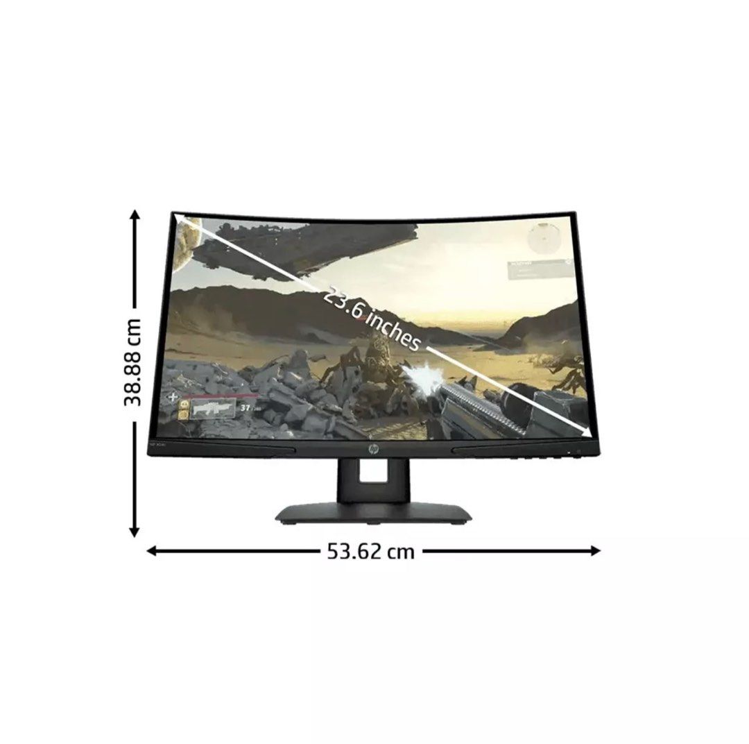 HP X24C gaming monitor, Computers & Tech, Parts & Accessories, Monitor ...