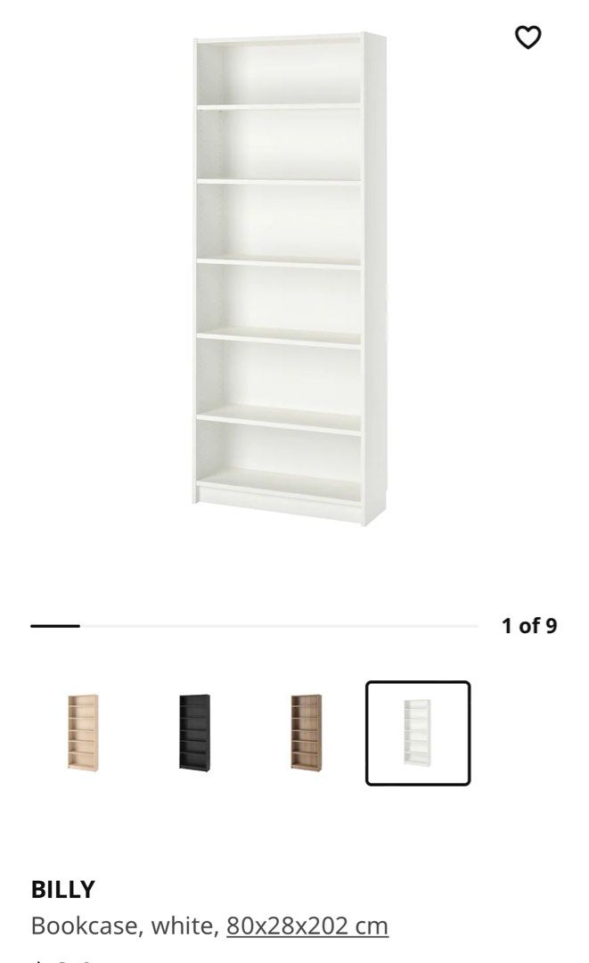 IKEA BILLY, Furniture & Home Living, Furniture, Shelves, Cabinets ...