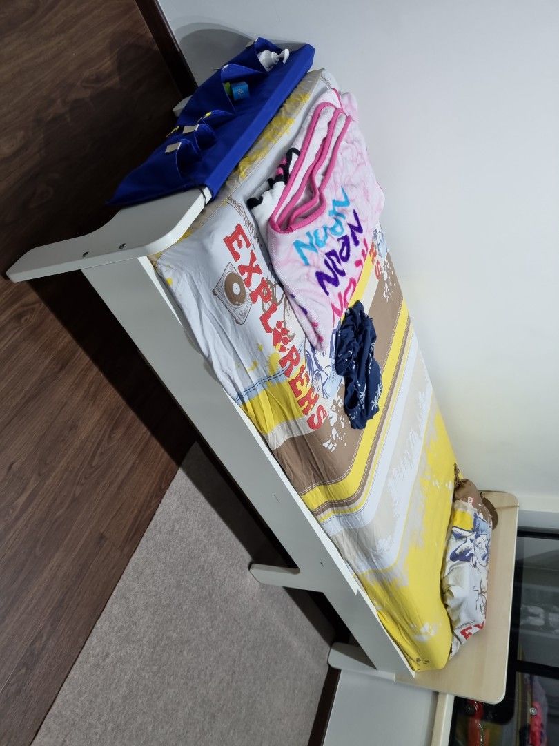 Ikea extendable single bed frame, Furniture & Home Living, Furniture ...