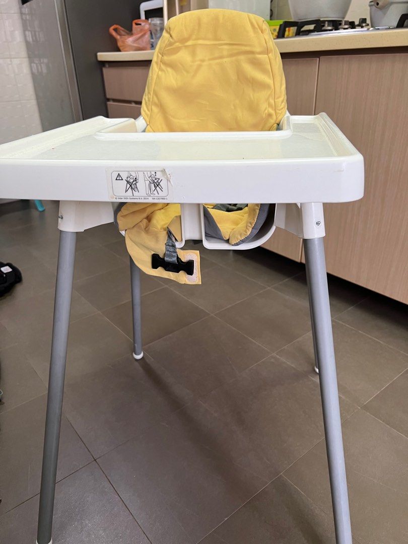 Ikea high chair with seat cover, Babies & Kids, Nursing & Feeding, Baby ...