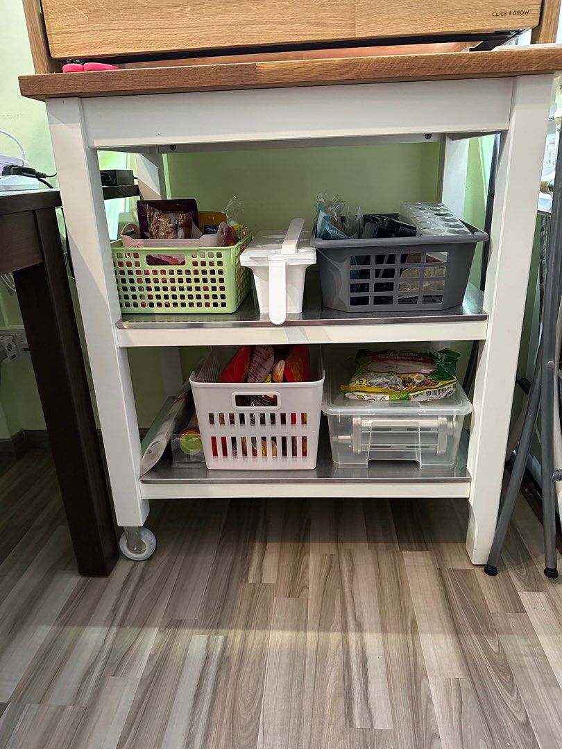 IKEA kitchen trolley, Furniture & Home Living, Furniture, Shelves ...