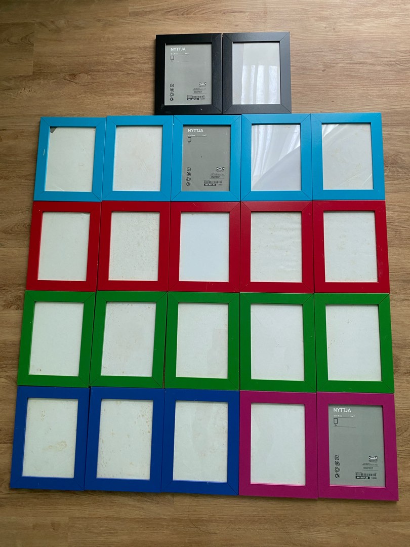 Ikea NYTTJA photo frames (bundle of 5), Furniture & Home Living, Home ...