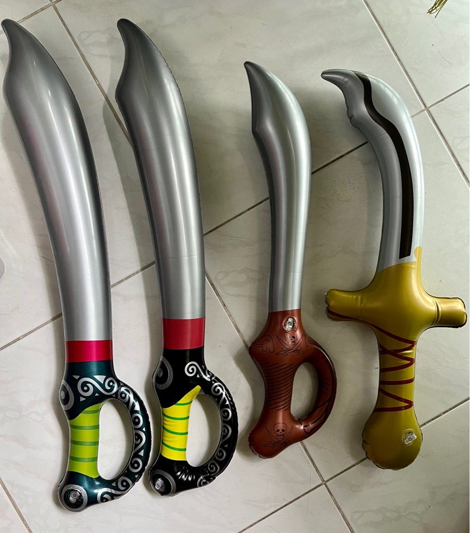 INFLATABLE PIRATE SWORDS MINECRAFT AXES FLINTSTONE CLUBS BASEBALL BATS ...