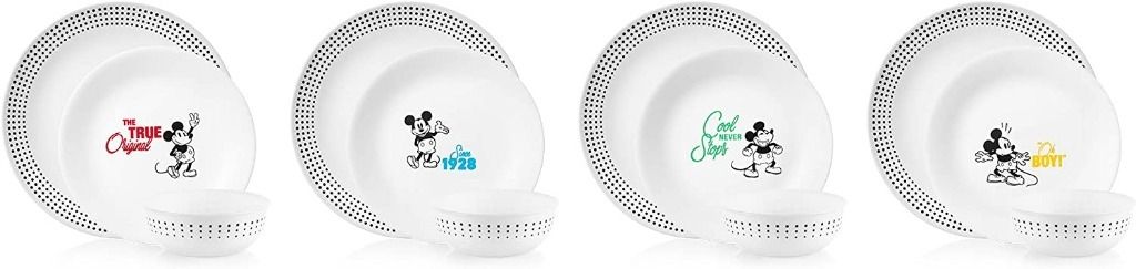 ~instock~ Corelle-Disney-Mickey-Mouse-The True Original, 12 Piece ...