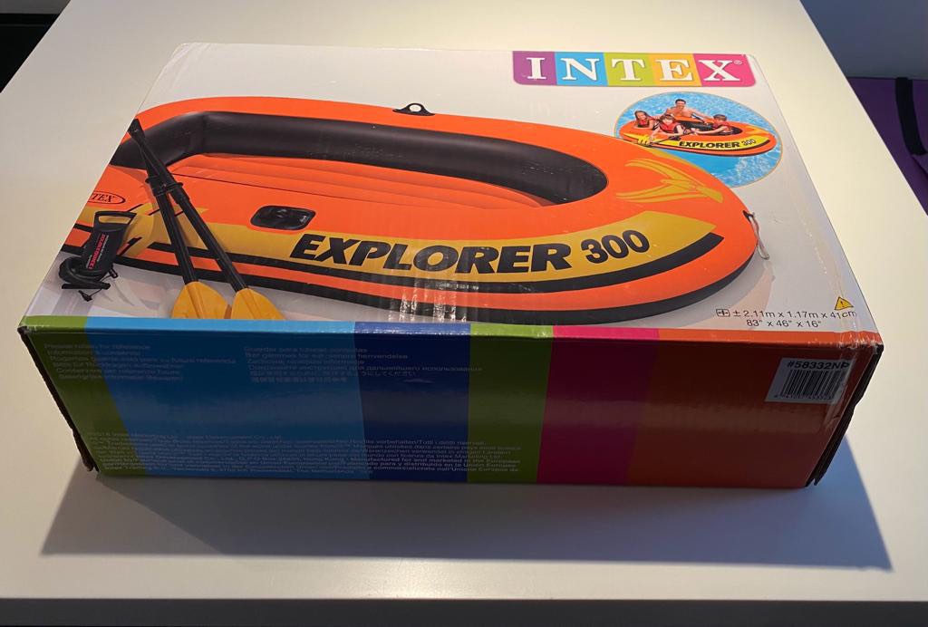 Intex Explorer Inflatable Boat 300, Hobbies & Toys, Toys & Games on ...