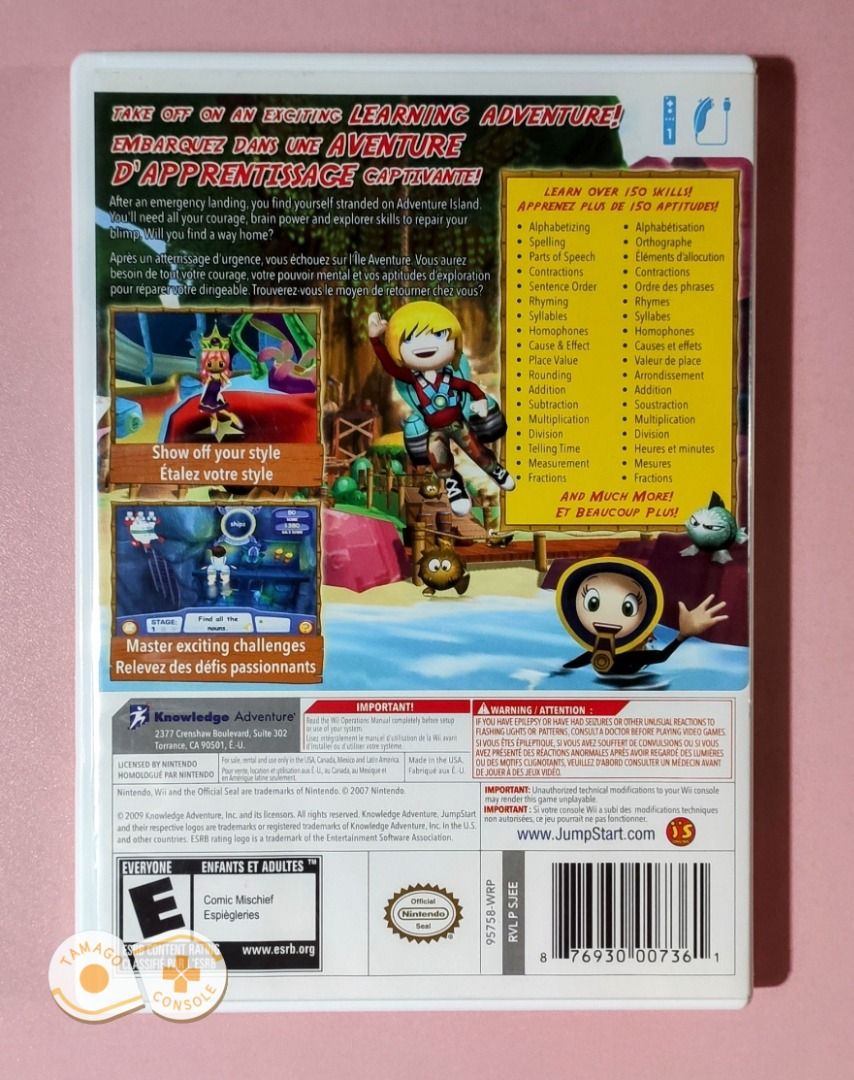 JumpStart: Escape from Adventure Island - [WII Game] [NTSC / ENGLISH ...