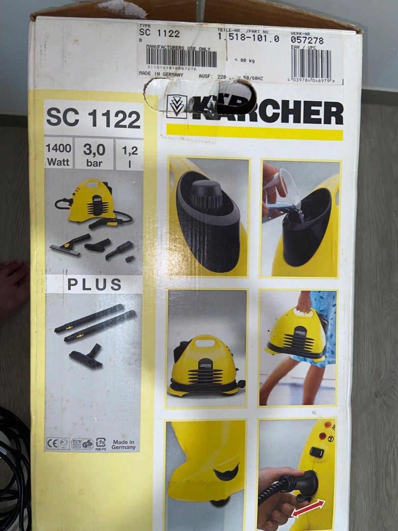 Karcher Steam Cleaner (SC1122), TV & Home Appliances, Vacuum Cleaner ...