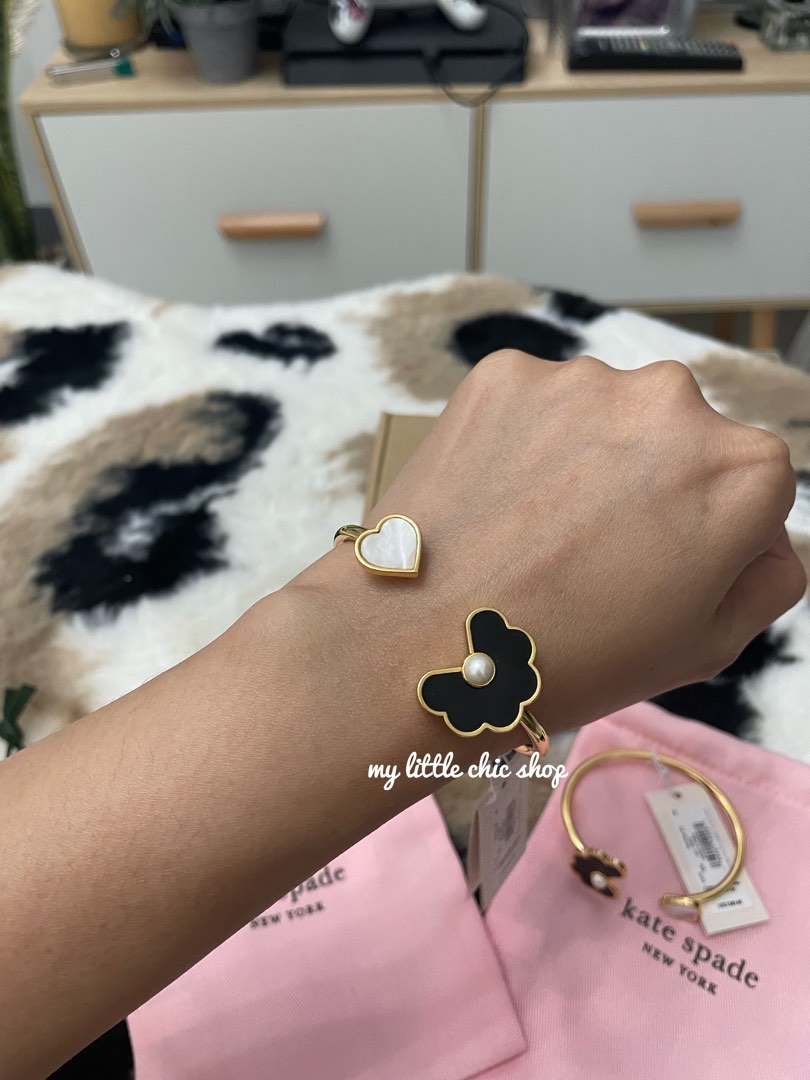 kate spade flower flex cuff, Women's Fashion, Jewelry & Organizers ...