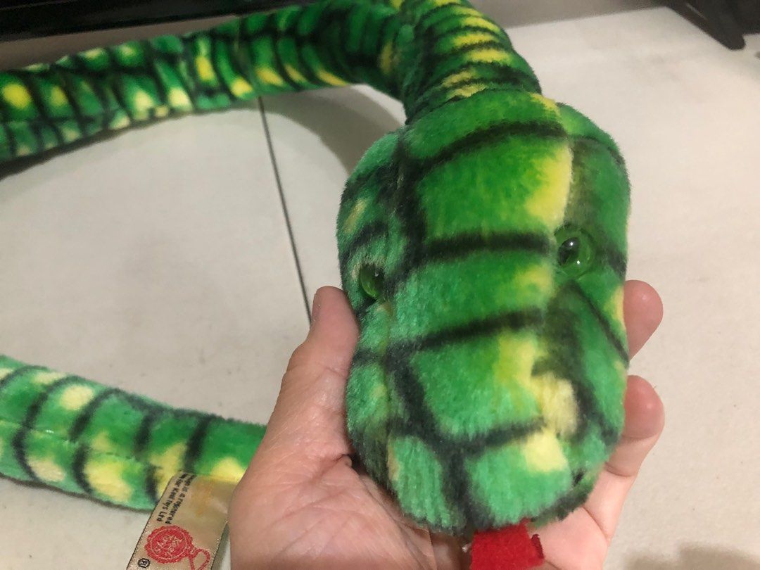 Keel Toys 39” Green Snake Plush, Hobbies & Toys, Toys & Games on Carousell