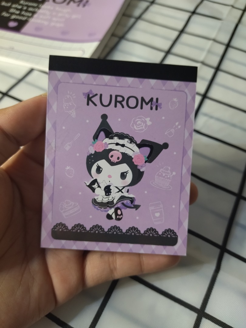 Kuromi Sanrio Notepad, Hobbies & Toys, Stationary & Craft, Stationery ...