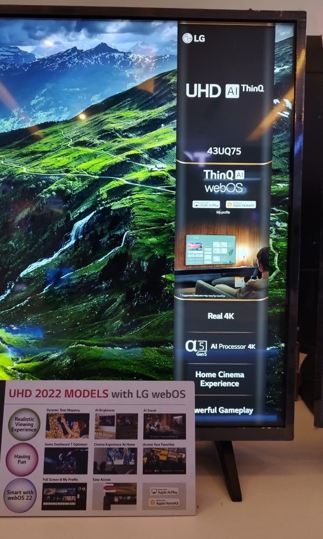 LG 43 inch 4Ksmart TV - WebOS 43UQ7550PSF Brand New and Sealed Unit, TV ...