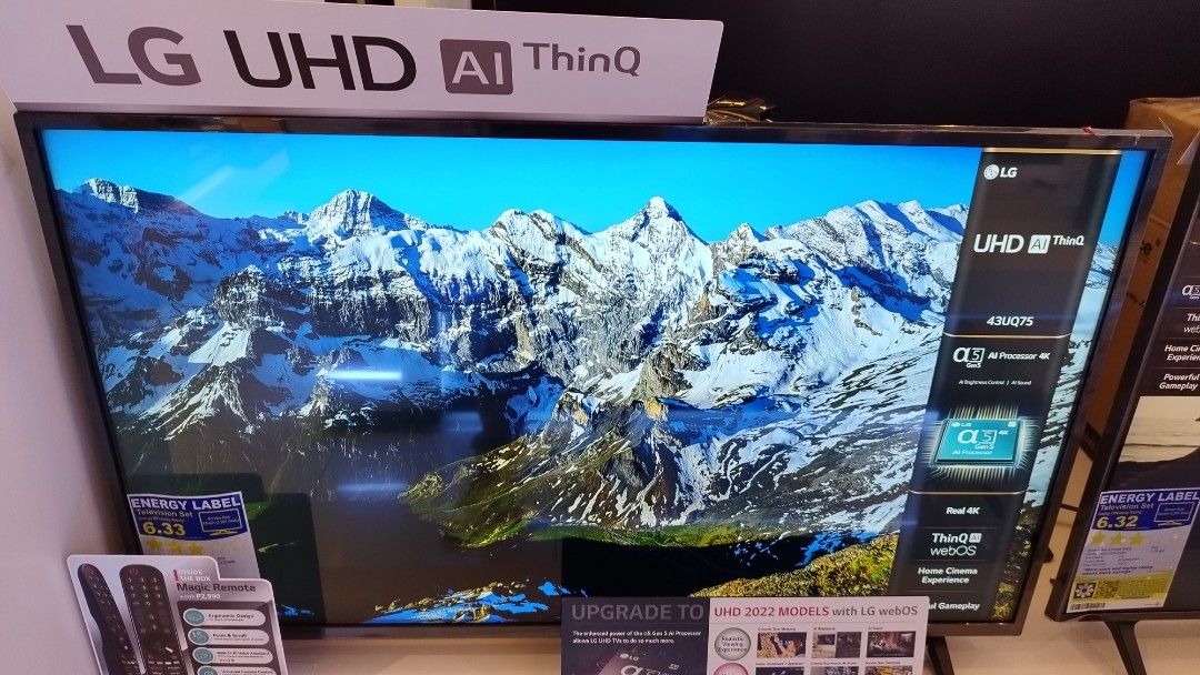 LG 43 inch 4Ksmart TV - WebOS 43UQ7550PSF Brand New and Sealed Unit, TV ...