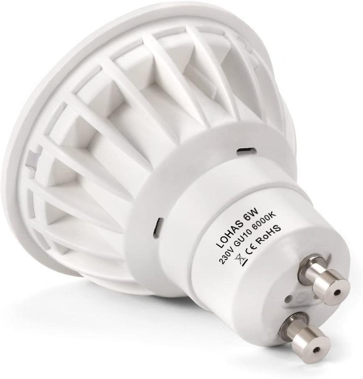LOHAS GU10 6W LED Light Lighting & Fans , LED Spot Bulb, 500LM , 50W Halogen Bulb Equivalent ...