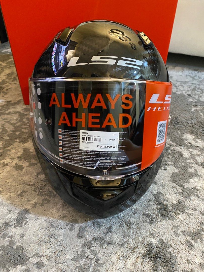 LS2 Full Carbon Helmet FF801C XL, Motorbikes, Motorbike Parts & Accessories, Helmets and other ...