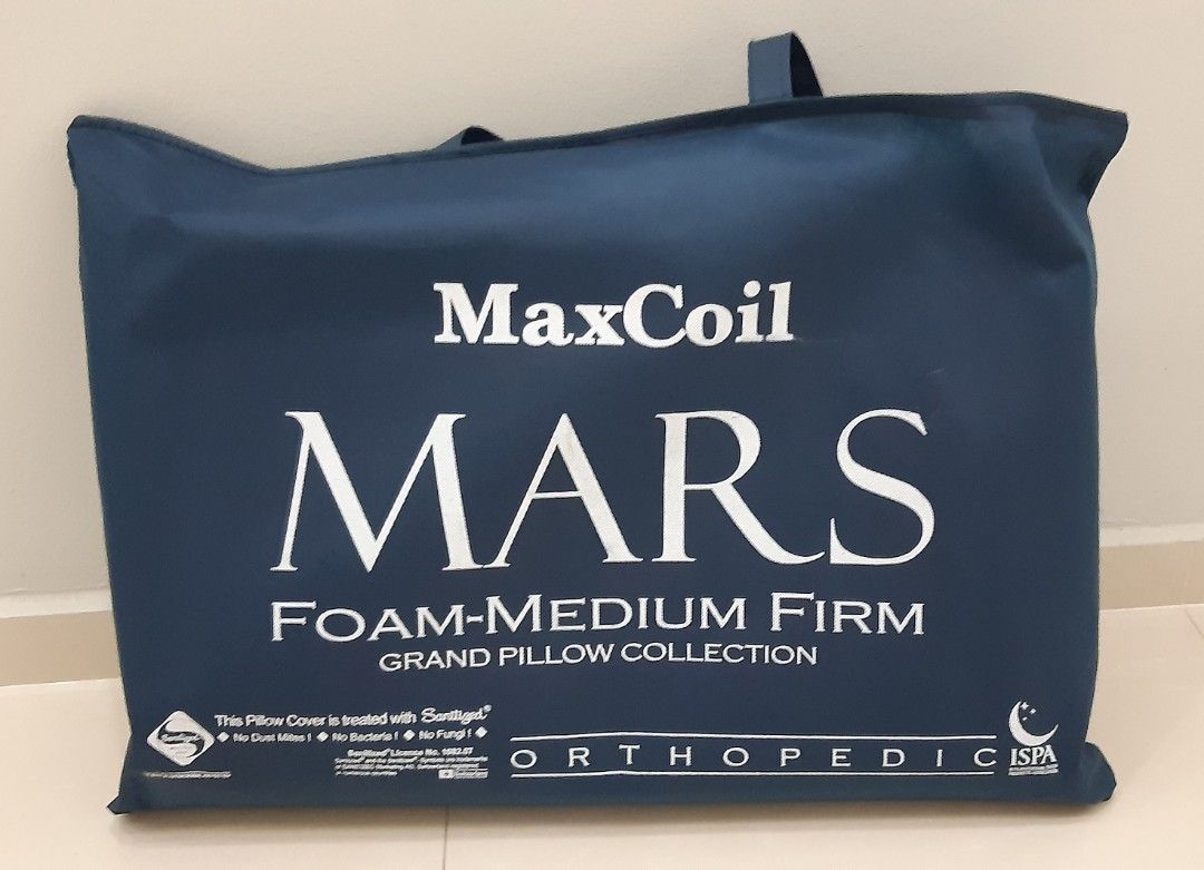 Max Coil MARS Foam Medium-Firm Grand Orthopedic Pillow, Furniture ...
