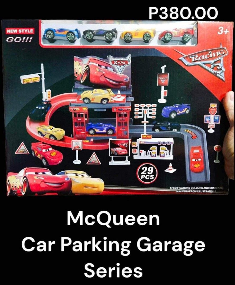 McQueen Transformers Car & Parking Garage Set, Hobbies & Toys, Toys ...