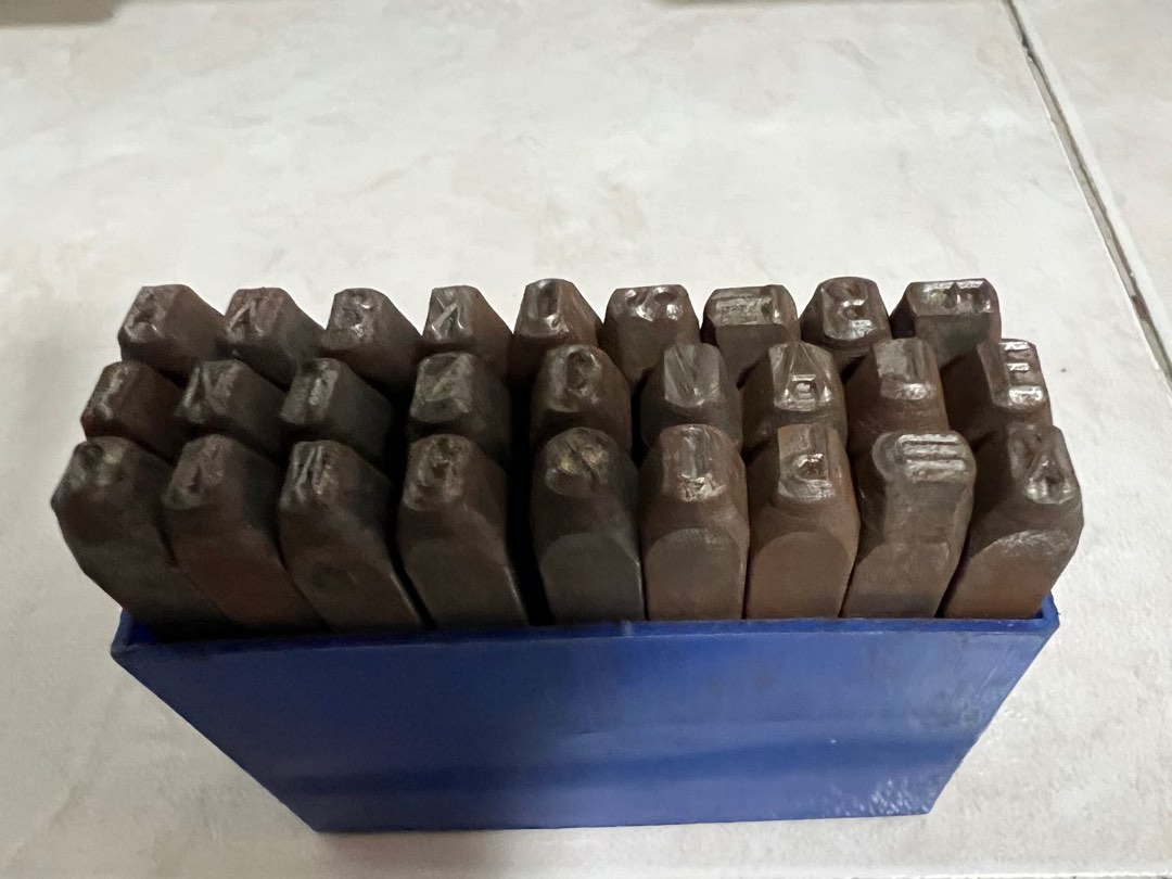 Metal numbers letter punch set , Hobbies & Toys, Stationery & Craft ...