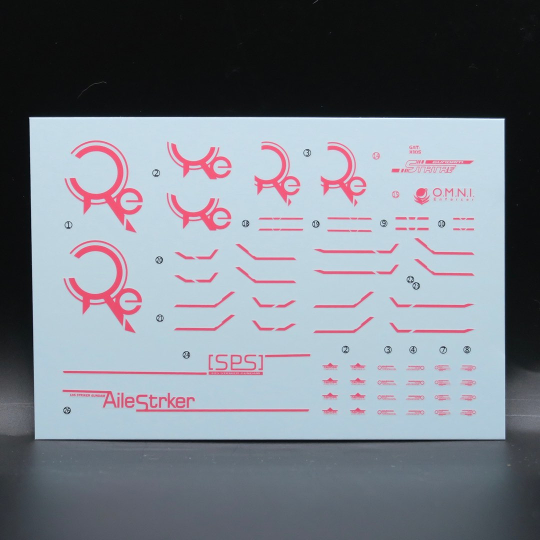 MG 1/100 Eco-Pla Aile Strike Gundam Ver. RM Gundam neon decal 空裝突擊高達 環保 ...