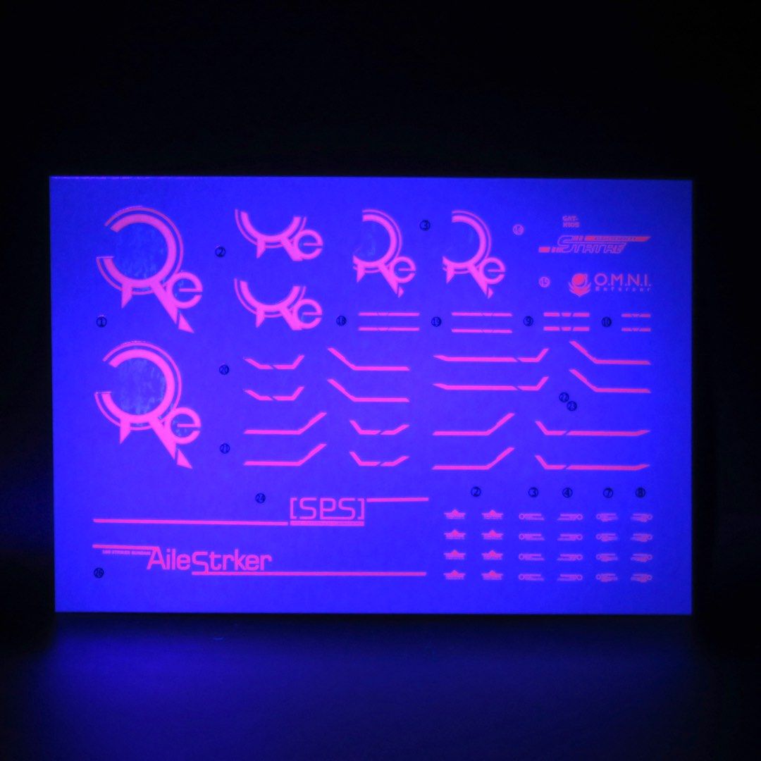 MG 1/100 Eco-Pla Aile Strike Gundam Ver. RM Gundam neon decal 空裝突擊高達 環保 ...