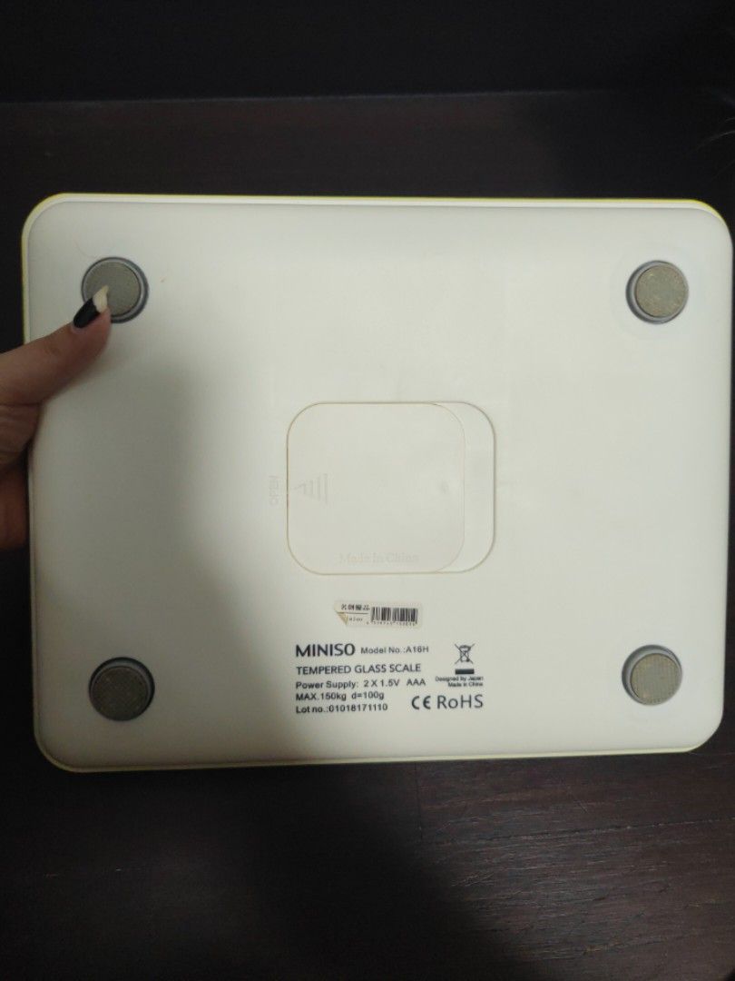 Miniso We Bare Bears Weighing Scale, Health & Nutrition, Health ...