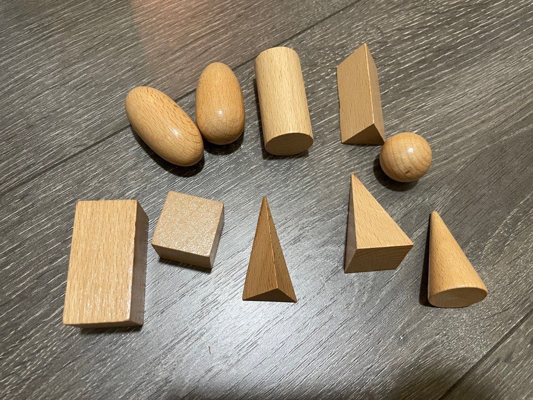 Montessori 3D geometric shapes, Babies & Kids, Infant Playtime on Carousell