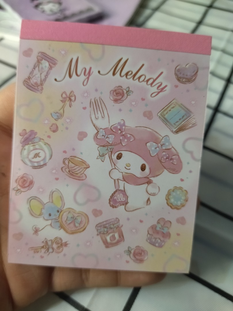My Melody Sanrio Notepad, Hobbies & Toys, Stationary & Craft ...
