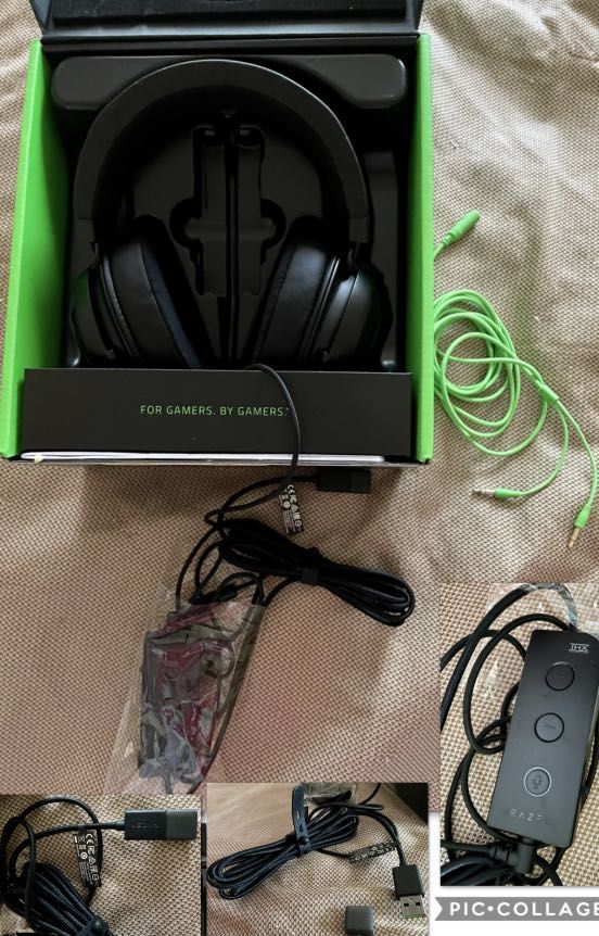 New Authentic Razer Kraken Tournament Edition wired gaming headset with ...