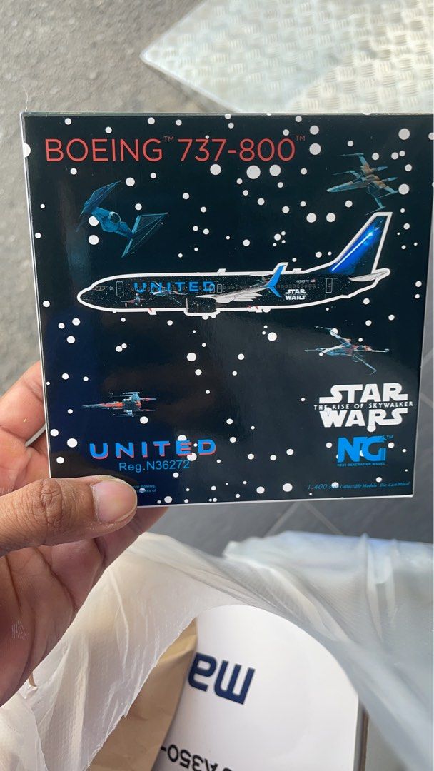 NG 1/400 United Airlines Star Wars livery 737-800 full die cast model ...