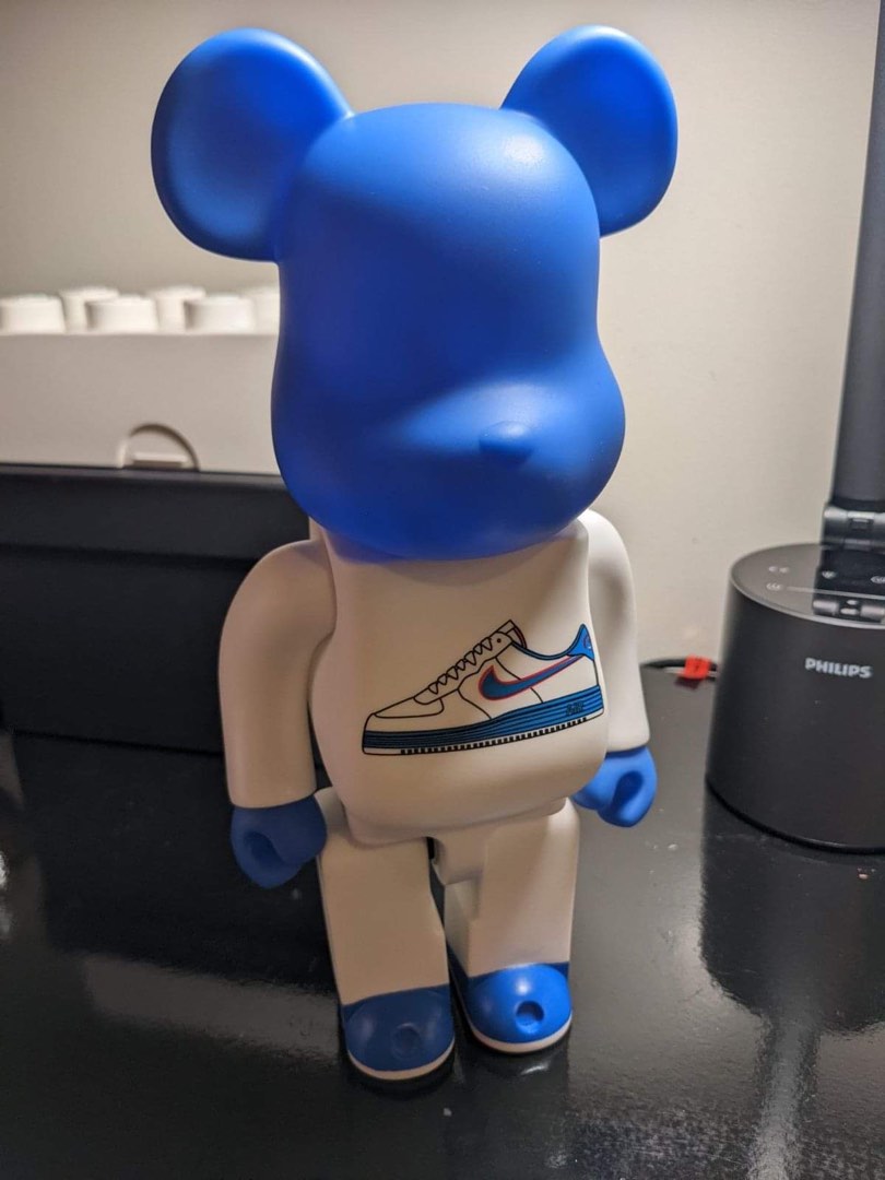 Medicom. Nike Blue Sneakerhead Design Bearbrick 400% Collectible ...