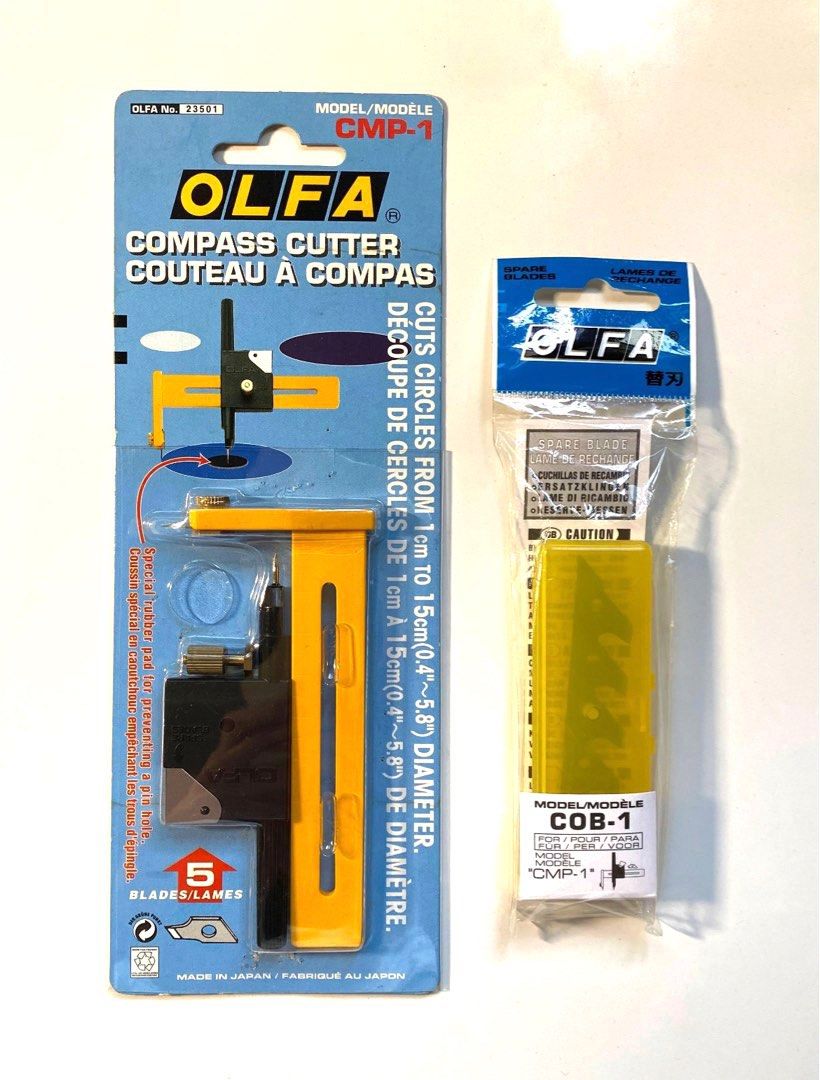 Olfa Compass Cutter/Blade Refill (new), Hobbies & Toys, Stationery ...