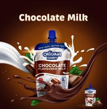 Origina Dairy - Chocolate Milk (1 box of 25 pouches), Food & Drinks ...