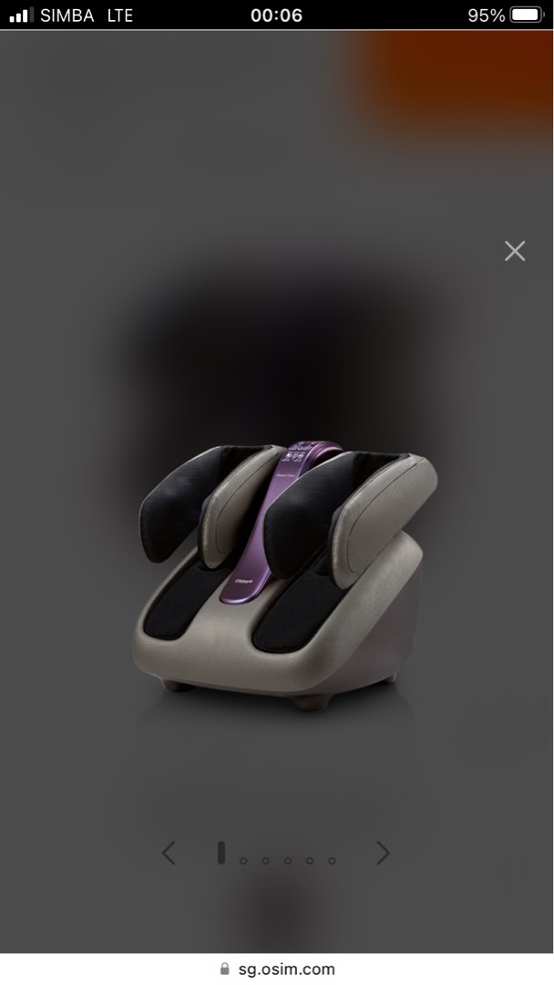Osim Usqueez 2 Smart Leg Massager Health And Nutrition Massage Devices On Carousell
