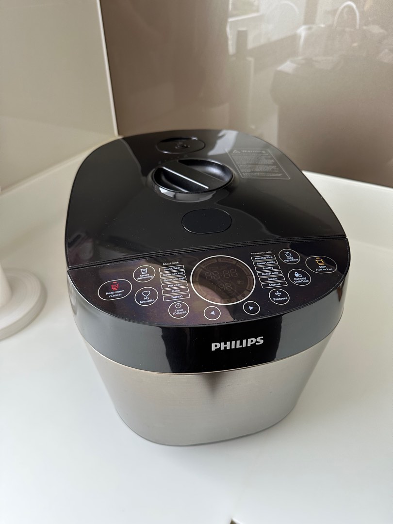 Philips Deluxe Collection Multi-cooker Pressure & Slow Cooker - HD2145 ...