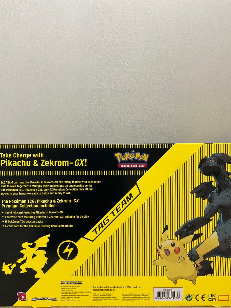 Pikachu and zekrom-GX premium collection, Hobbies & Toys, Toys & Games on Carousell