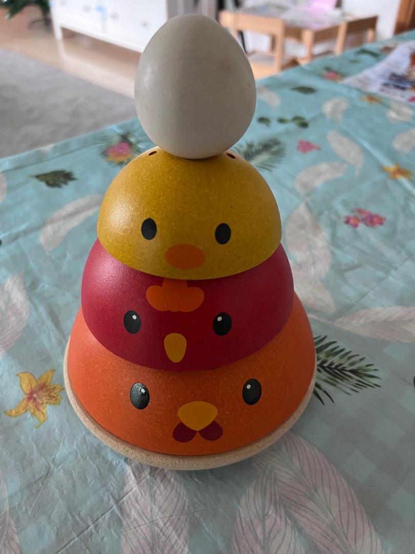 PlanToys chicken & egg stacker, Babies & Kids, Infant Playtime on Carousell