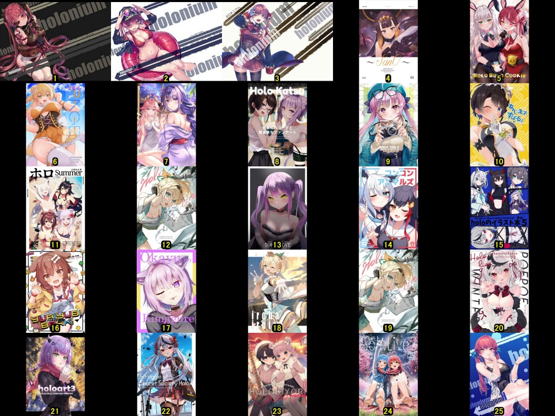 [PO till 27 Dec 2022] C101 Comiket Hololive Genshin Artbook Pekora Korone Miko Towa Laplus Ina ...